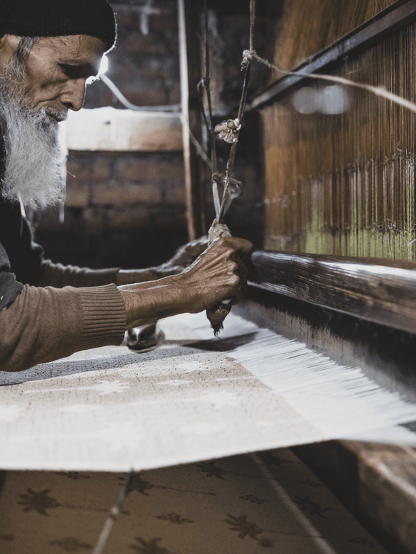 Crop Bars Natural Lounge Cushion 55 x 55cm