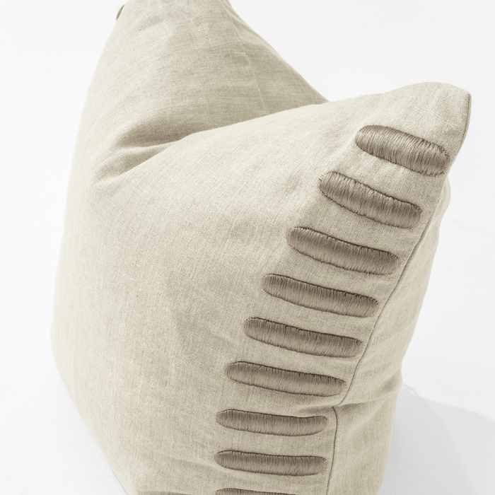 Crop Bars Natural Lounge Cushion 55 x 55cm