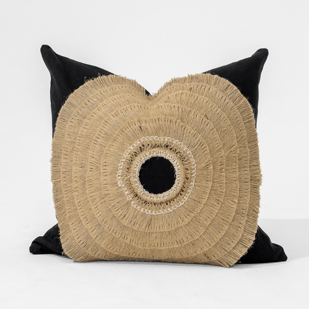 African Shield Black Medium Cushion 50 x 50cm