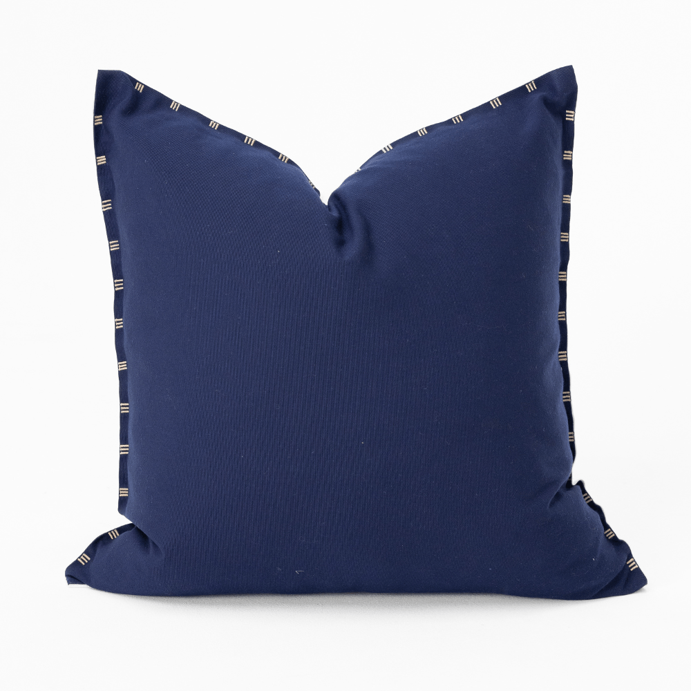 Outdoor Nautical Reverse Navy Lounge Cushion – UV Resistant